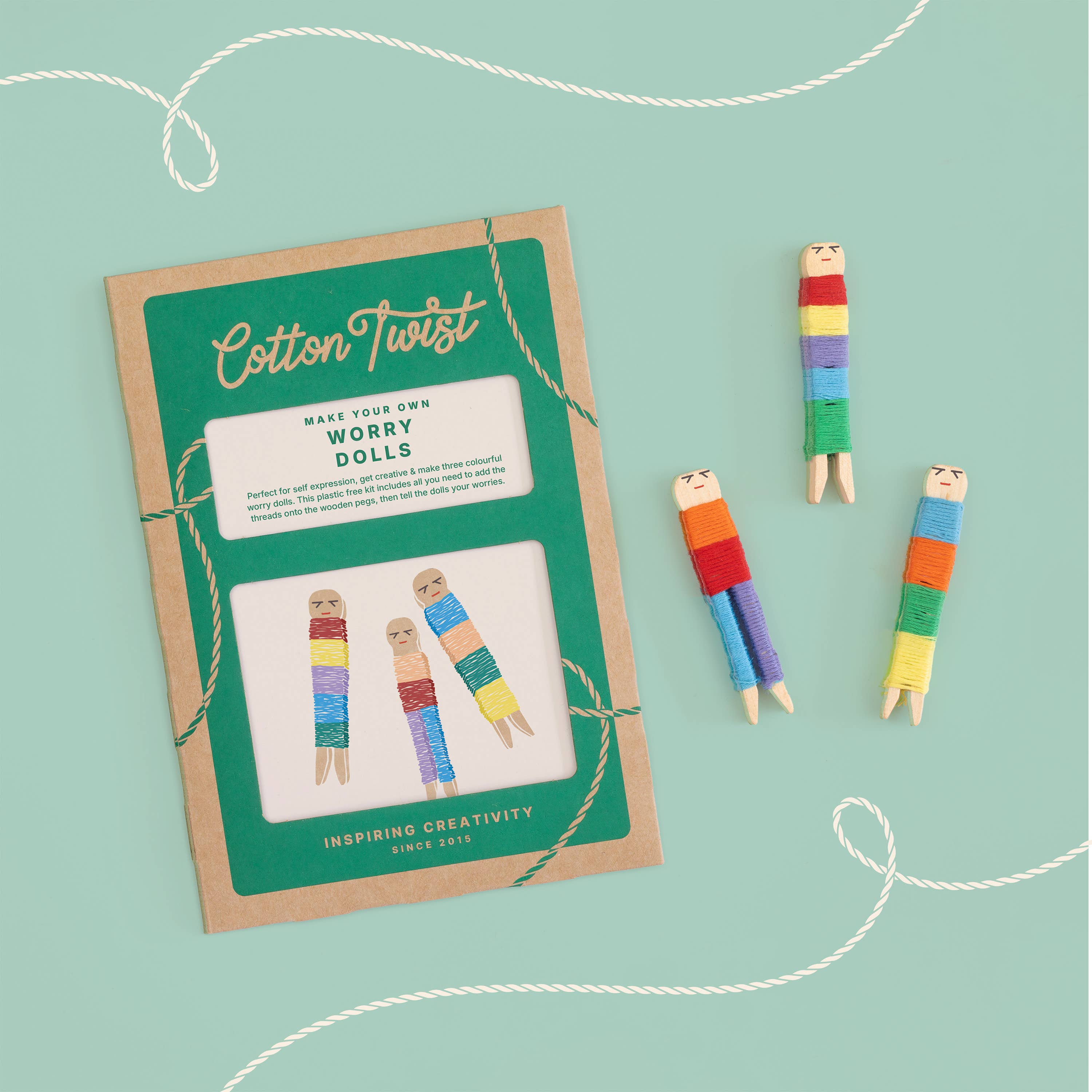 Make Your Own Worry Dolls Kit – The Green Dot