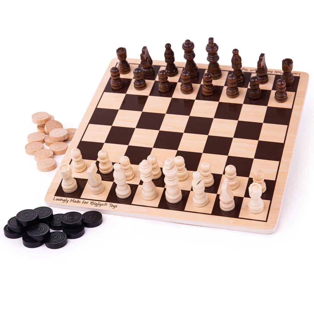 Draughts & Chess set – The Green Dot